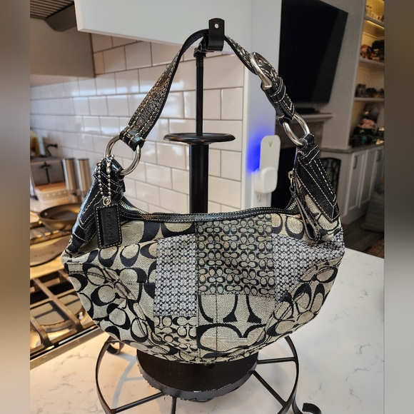 Coach | Bags | Coach Signature C Soho Jacquard Canvas Hobo Handbag ...